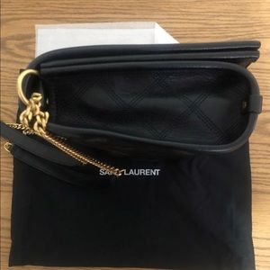 Saint Laurent | Bags | Ysl Becky Mini Quilted Leather Shoulder Bag ...